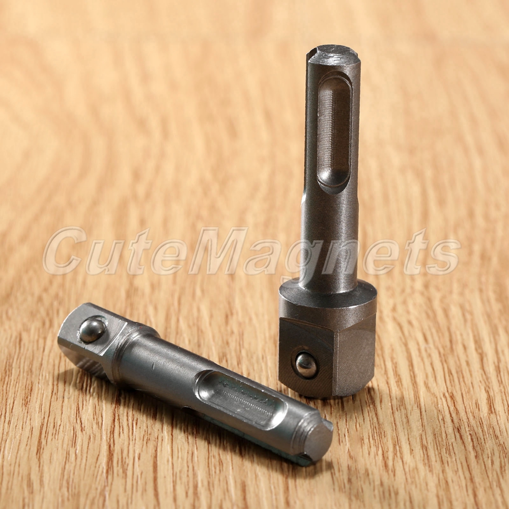 SDS Plus Extension Adaptor Converter Impact Drill Driver Socket 1/4" 3/ ...