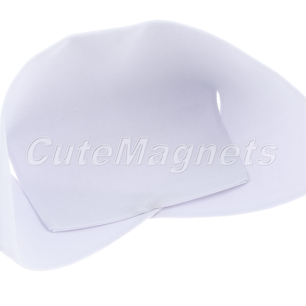 White Authentic Nurse Hat Starched Pre-formed Medical Surgery Surgical ...