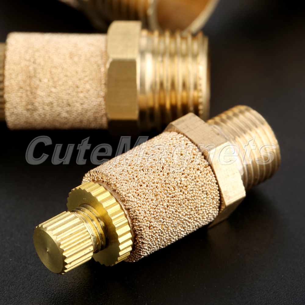 Bronze Pneumatic Muffler Cone Silencer Filter Controller 1/8"1/4"3/8"1/ ...
