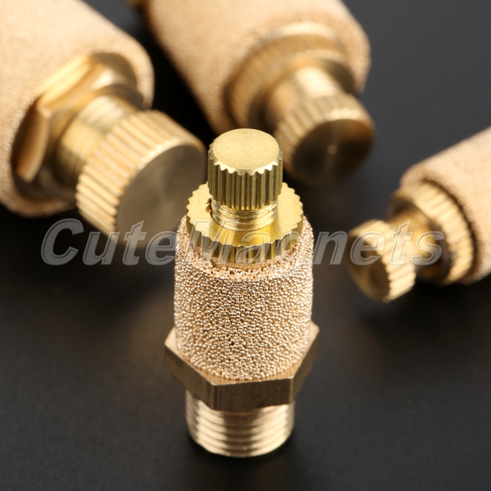 Bronze Pneumatic Muffler Cone Silencer Filter Controller 1/8"1/4"3/8"1/ ...