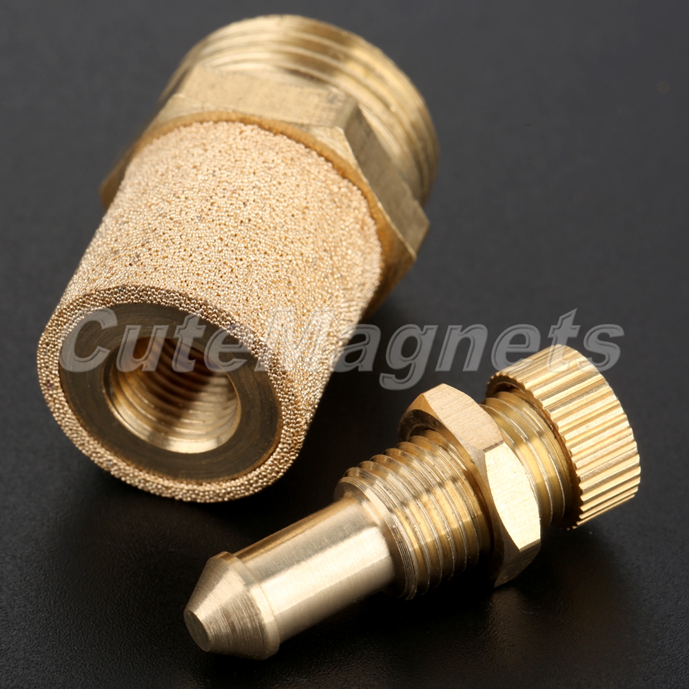 Bronze Pneumatic Muffler Cone Silencer Filter Controller 1/8"1/4"3/8"1/ ...
