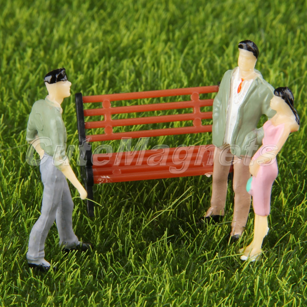 10x Plastic Figures People Model Train Scenery Railway Layout Scale 1: ...