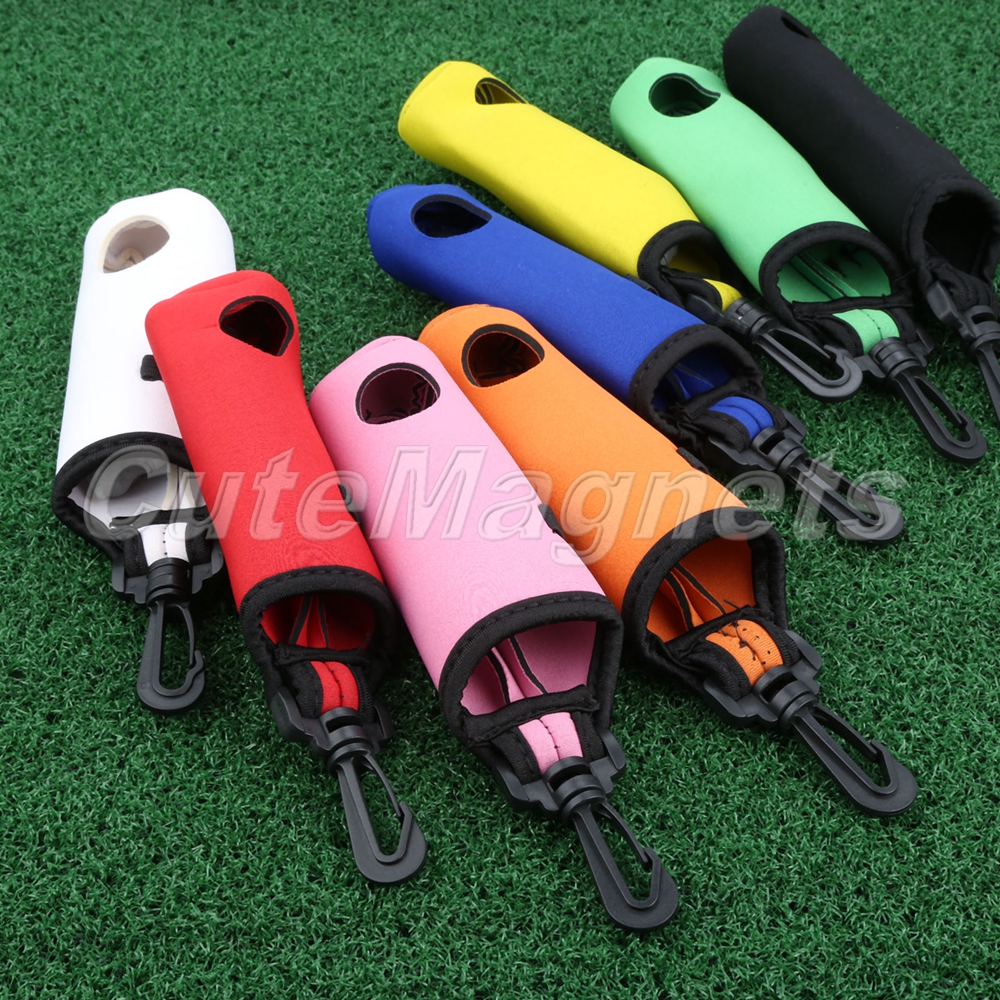 Neoprene Golf Ball Bag Golf Tees Holder Pouch & Belt Clip 20cm Golf ...